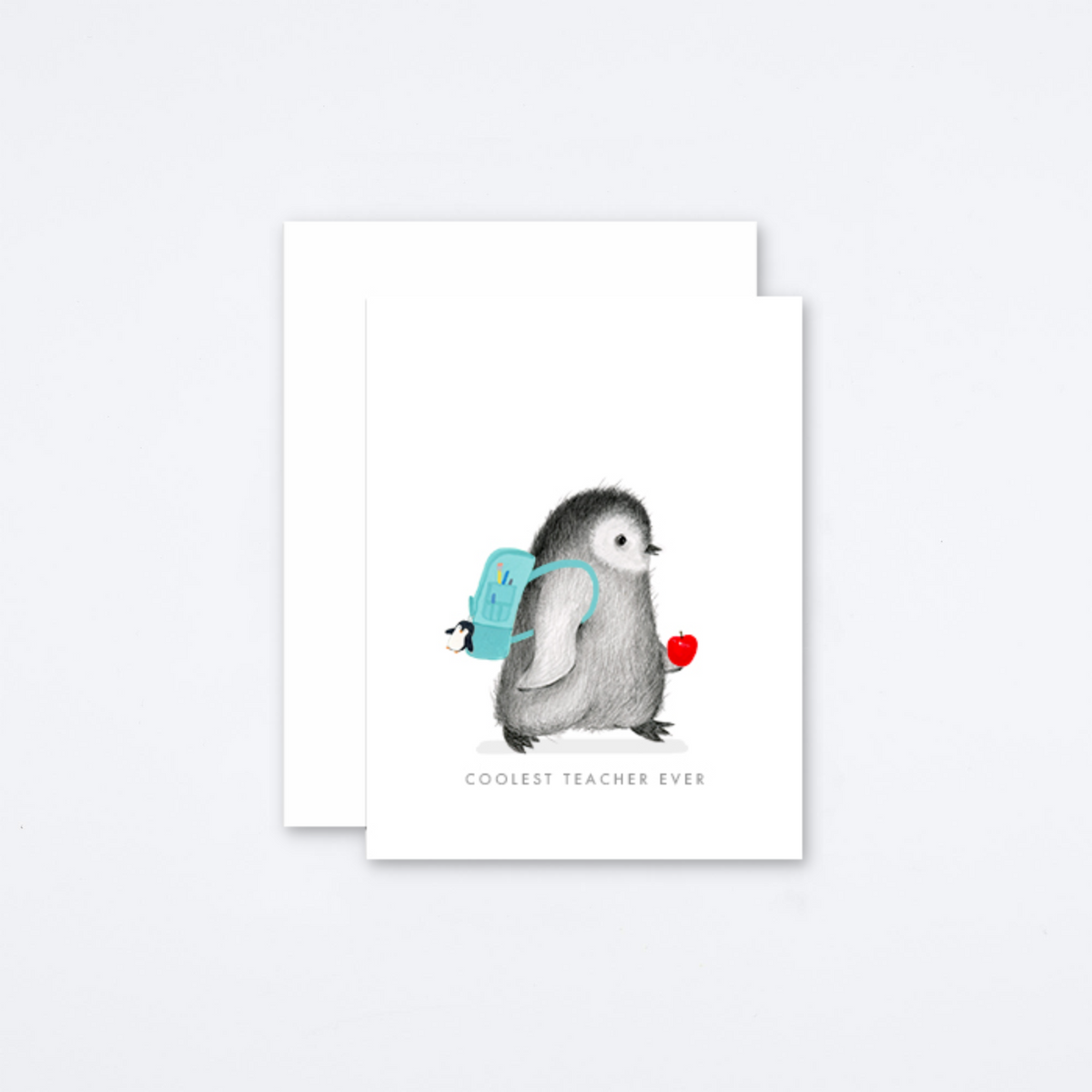 Coolest Teacher Penguin Card — Archer Paper Goods
