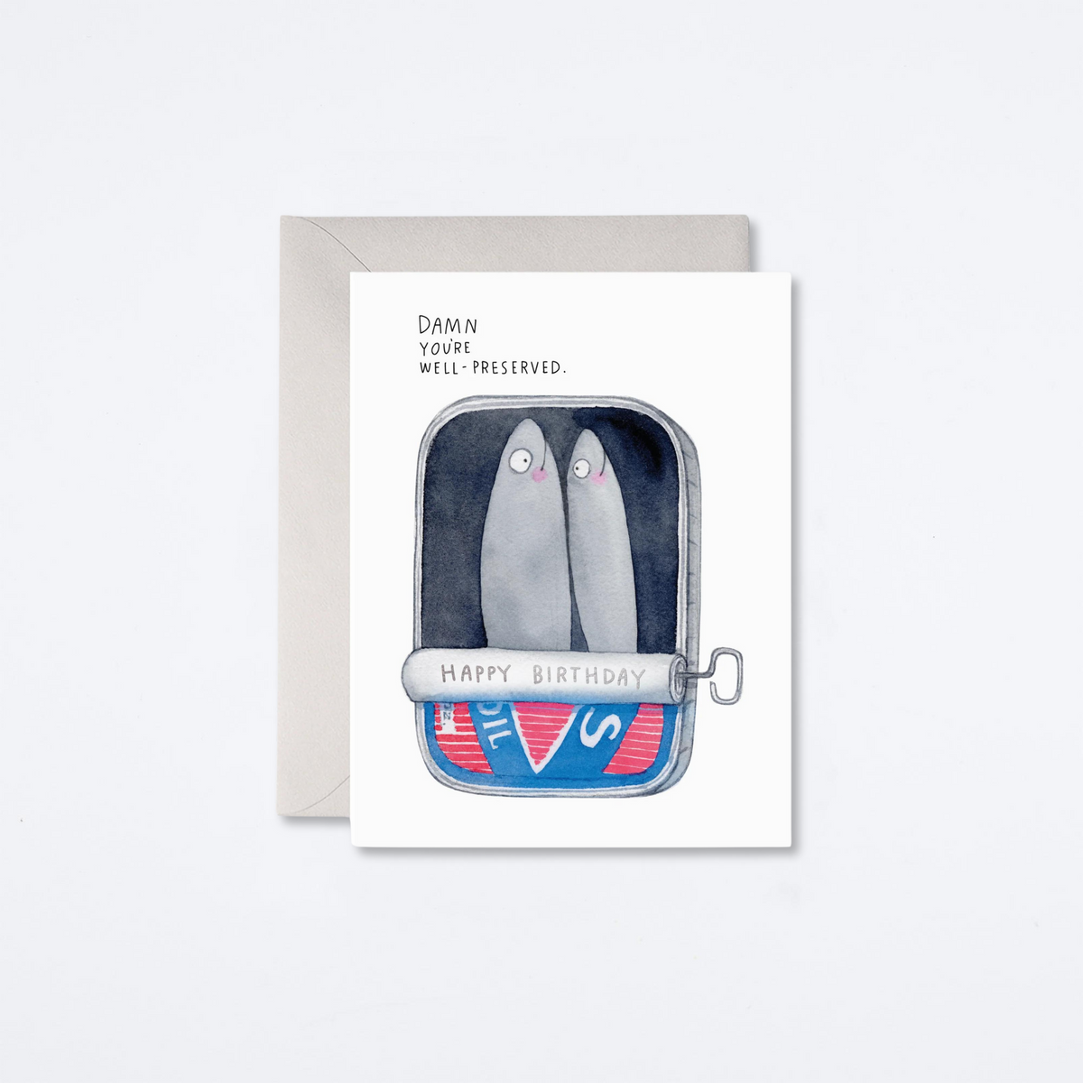 Sardines Birthday Card — Archer Paper Goods