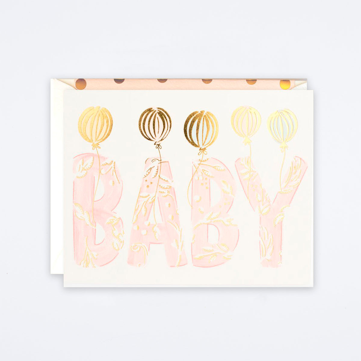 Baby Blush Letters Card — Archer Paper Goods