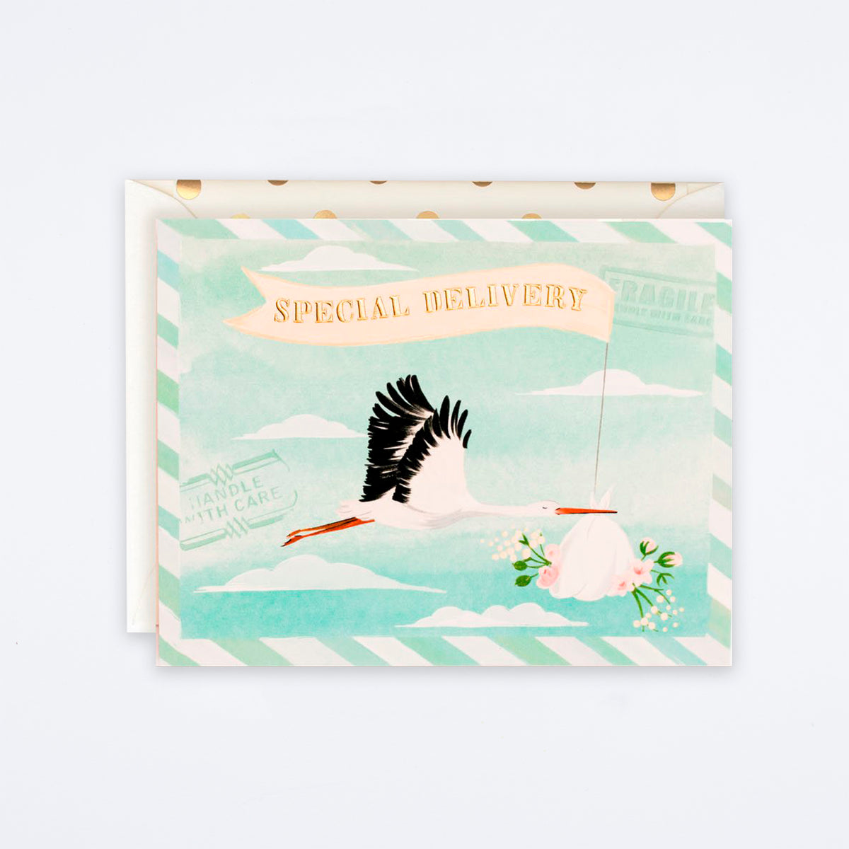 Special Delivery Baby Stork Card — Archer Paper Goods
