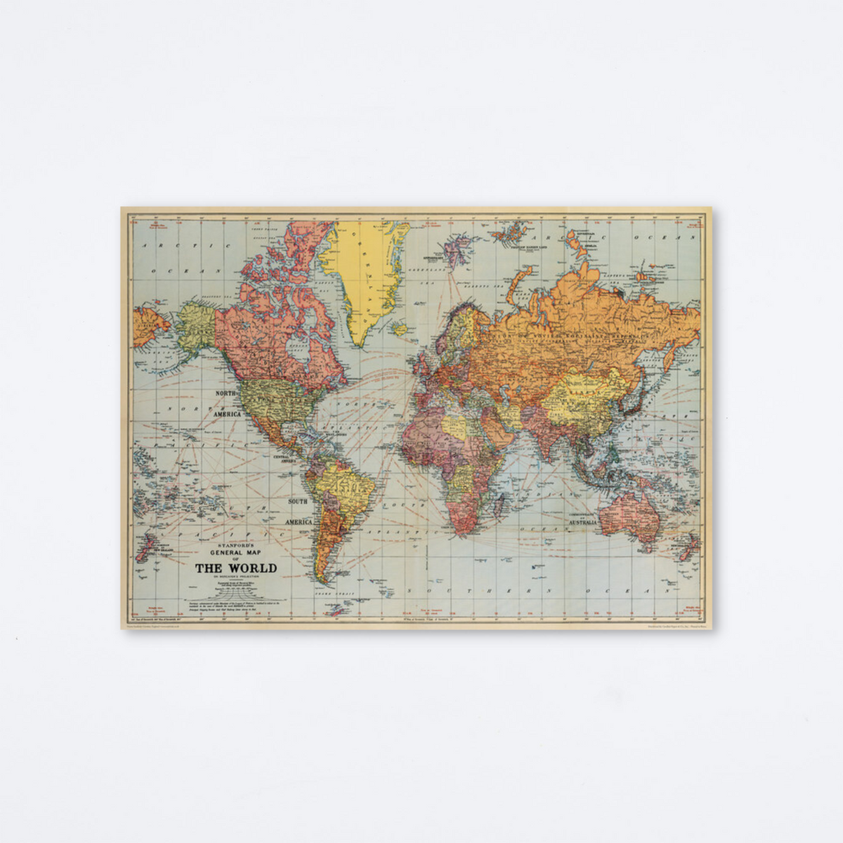 World Map Wrap — Archer Paper Goods